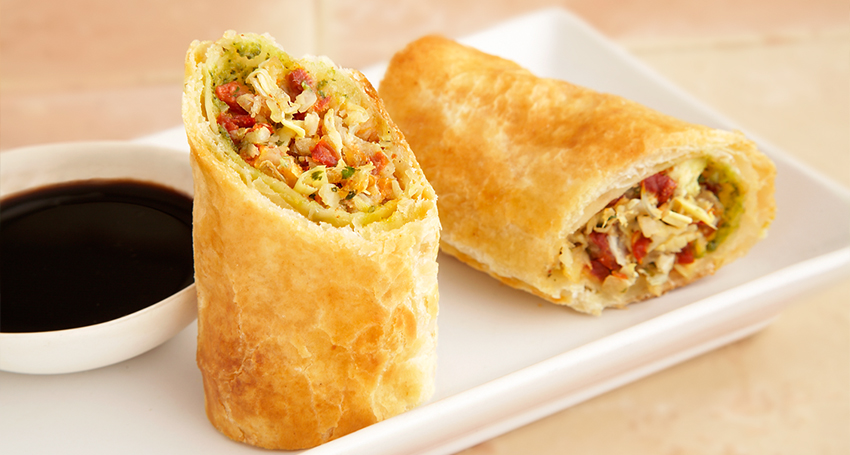 Mediterranean Spring Rolls - Puff Pastry